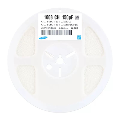 原装 0603贴片电容 50V 15PF ±5% COG CL10C150JB8NNNC (50只)