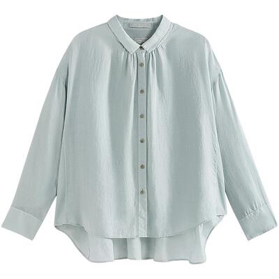 长袖衬衫例外春季植物染