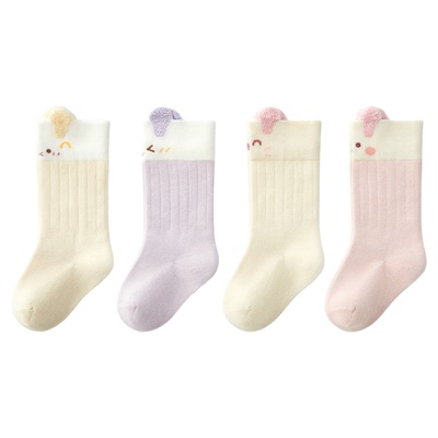 【100%棉】婴儿袜子无骨宝宝春秋