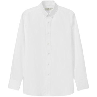 男装春秋职场通勤职简约衬衫