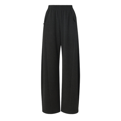 歌莉娅秋冬针织阔腿长裤弯刀裤女