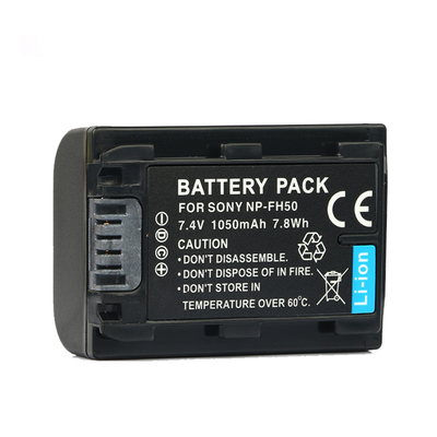 卡摄适用于索尼电池NP-FH50摄像机充电器DCR-SR77 SR82 SR55 62 SR210E HDRTG1 TG3 TG5 TG7E PJ610E USB座充