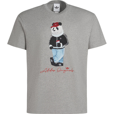 Adidas/阿迪达斯正品三叶草男女透气图案宽松休闲短袖IB7067