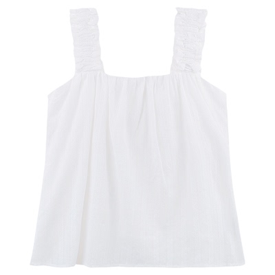 宽肩带黑色吊带背心女