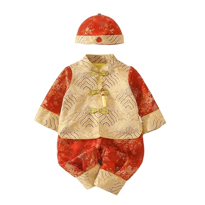 薄春秋男女通用宝宝周岁唐装