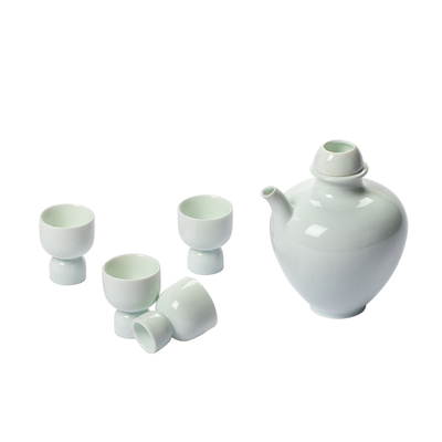 中式复古陶瓷家用酒具套装