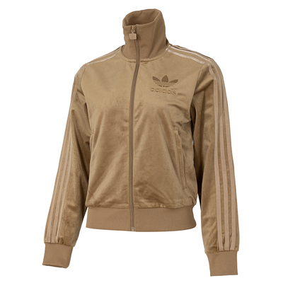 阿迪达斯三叶草外套女装秋冬新品运动休闲复古保暖针织夹克JY2591