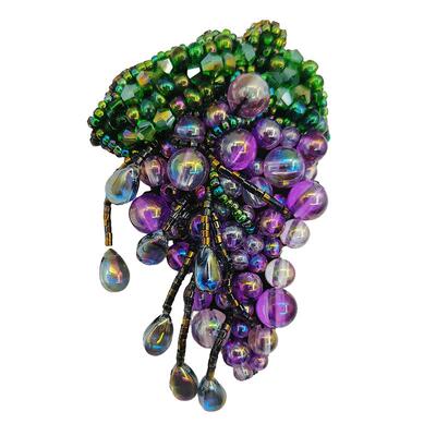 葡萄珠绣混合材质高级