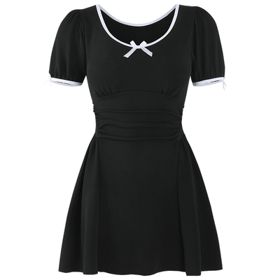 【禁欲系】连体裙式泳衣