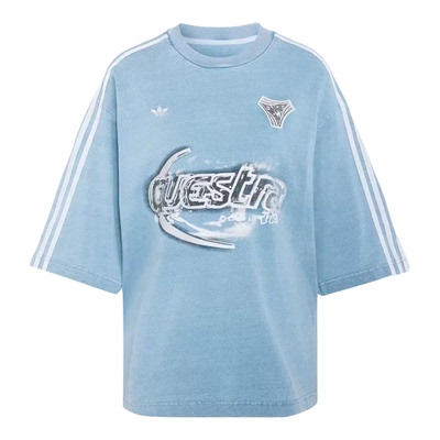 Adidas阿迪达斯三叶草女装2026夏季新款DENIM TEE运动短袖KZ5011