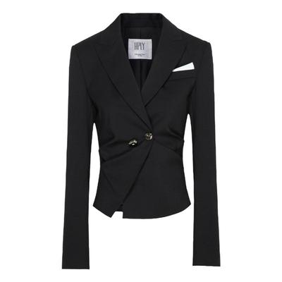 HPLY荷比俪季新款女气质收腰不规则修身短西装HDD11520019
