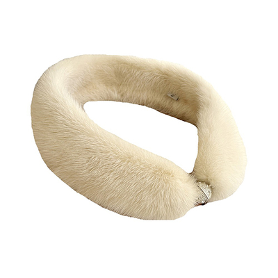 韩版迷你整皮水貂毛真毛吸扣围脖