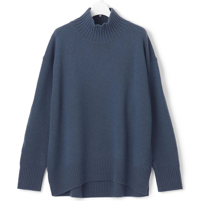 羊毛羊绒混纺半高领毛衣商场同款