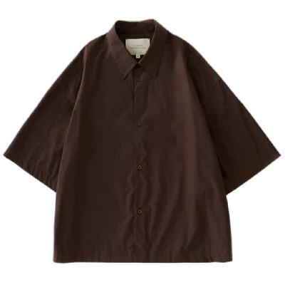【春夏新品】STUDIO NICHOLSON男士SANKO短袖BOXY箱型衬衫