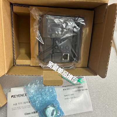 询基恩士PLC KV-5500 原装正品99新配包装 实物图。