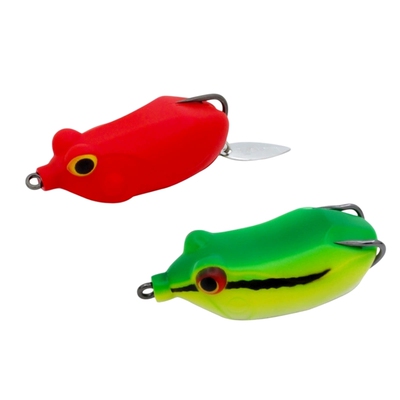 蓝旗鱼单/双钩鬼蛙路亚假饵