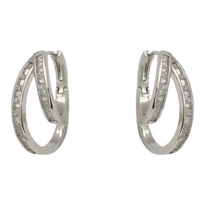 2025新款设计感不规则锆石耳环