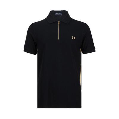 FREDPERRY拉链短袖polo衫男士