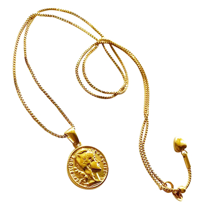 镀古法黄金吊坠八宝罗盘金刚杵随身佛玫瑰花窗葫芦天子门生如意锁