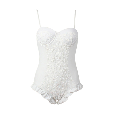 Margery泳衣女连体聚拢露背显瘦