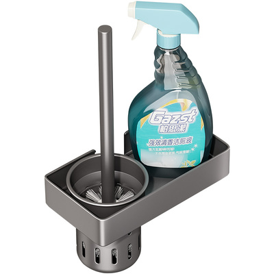 免钉卫生间马桶刷置物架厕所清洁