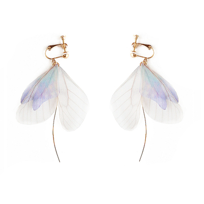 超仙蝴蝶长款小清新风少女心耳夹