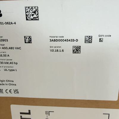 溢价-变频器，ACS580-01-062A-4，