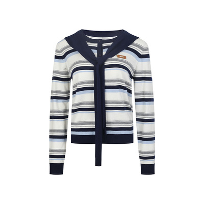 ARTEPURA海军风针织上衣