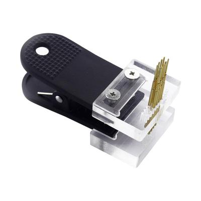 pcb烧录夹单排8/9/10弹簧针