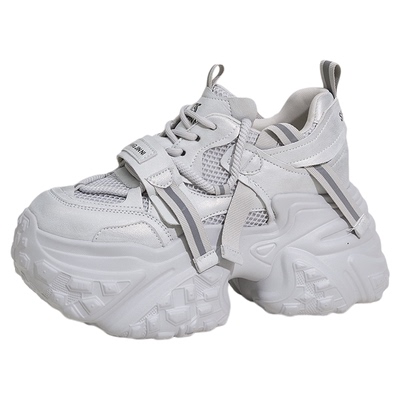 厚底内增高老爹鞋女休闲鞋显脚小