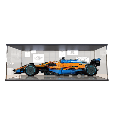 亚克力展示盒适用乐高42141迈凯伦F1赛车积木车模玩具收纳防尘罩