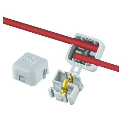 I22迷你型免破线1进1出接线连接器免胶布0.5-0.75平方7A 1个装