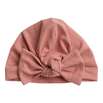 可爱蝴蝶结护囟门婴儿帽子套头帽