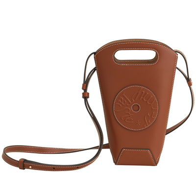 MYTASTE头层牛皮曲奇桶手机包