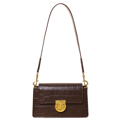 鳄鱼纹2025新款小众设计单根时尚