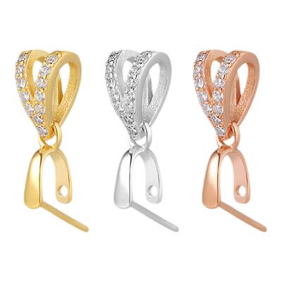 吊坠扣头扣银扣头项链瓜子扣配件