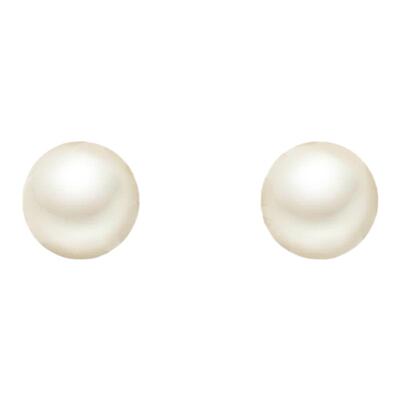 Rusizi天然海水珍珠耳环fever同款纯银大珍珠施家轻奢高级感耳饰