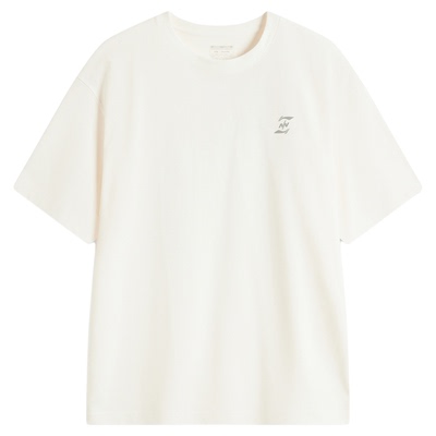 LI-NING/李宁夏季新款男宽松亲肤柔软舒适短袖文化衫AHSU987-B品