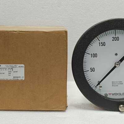 Weksler Pressure Gauge Regal 400 Psi 6 Inch 14 NPT BS166PK4R