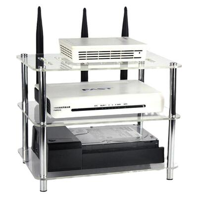 亚克力无线路由器机顶盒置物架子