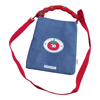 可爱周边限定番茄包牛津布包斜挎包手机包小手拎包学生帆布包