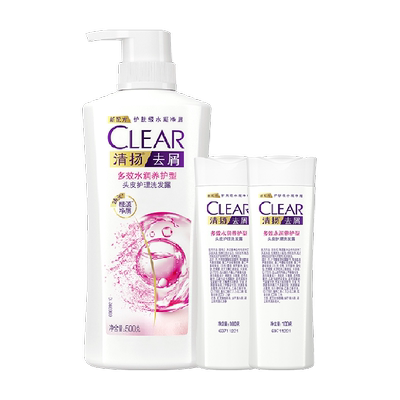 清扬洗发露500g×1瓶+100g×2瓶