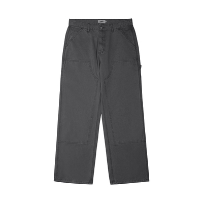 复古多口袋双膝伐木工装裤