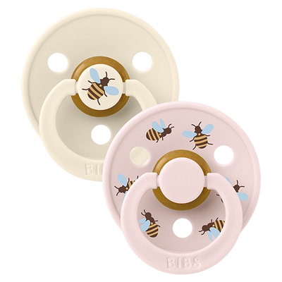 丹麦bibs安抚奶嘴0到6个月防胀气0到3个月橡胶奶嘴studio昆虫系列
