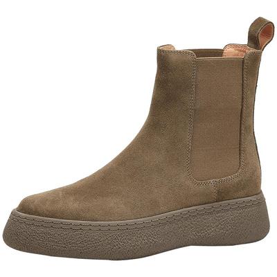 bellalily英伦厚底磨砂切尔西靴