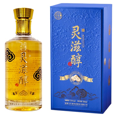 元生泰酱香型灵芝白酒500ml53度