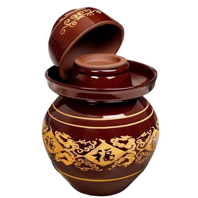 四川泡菜坛子家用土陶老坛子酸菜缸密封瓦罐专用腌菜坛陶瓷咸菜罐