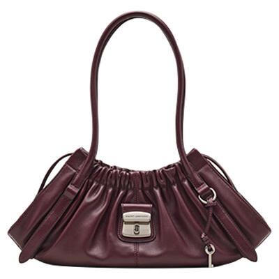 【季末折扣】MARC JACOBS/莫杰 CRISTINA 中号羊皮柔软褶皱肩背包