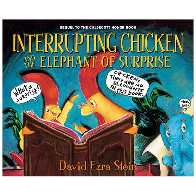 【现货】Interrupting Chicken 打断别人说话的小鸡与给人惊喜的小象 英文儿童绘本原版进口图书书籍