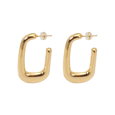 DSTYLEACC欧美极简金属方形耳饰